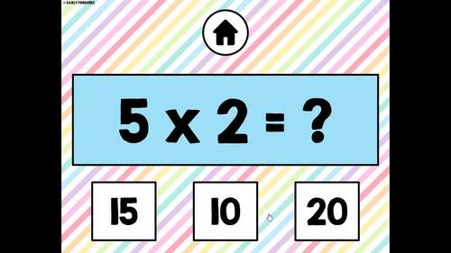 Engaging Multiplication Facts Games Google Slides™ & PowerPoint Version