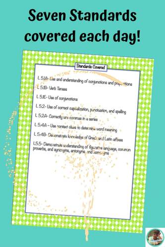 ELA Test Prep Daily Sheets by Chocolate 4 Teachers | TPT