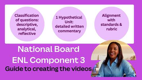 Navigating National Board English as New Language - Component 3 | TPT