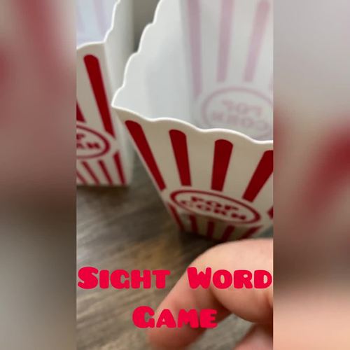 POPCORN Editable Sight Words Center with FRY LISTS 1-6 | TpT