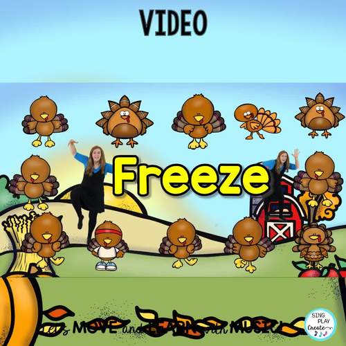 Turkey Freeze Dance, Brain Break, Exercise, Movement Activity | TPT