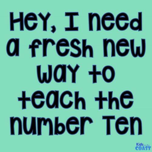 Number Ten Activity, Craft, and Worksheet for Circle Time Targeting ...