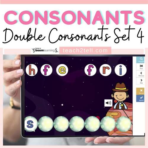 Double Consonants Boom Digital Cards Set 4 by Teach2Tell | TPT
