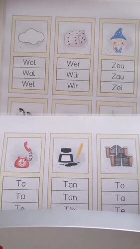 German Letter Heroes: Reading Syllables – Clip Cards by Abenteuer ...
