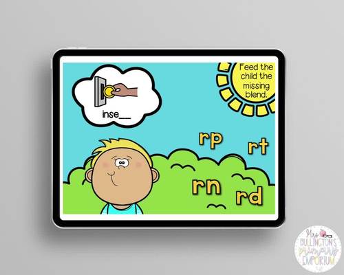 Final Blends Phonics Activity R Blends Boom Cards | TPT