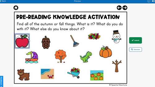 Too Many Pumpkins Book Companion Boom Cards by Speechie Adventures