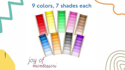 Montessori Color Tablets Box 3 by Joy of Montessori | TPT