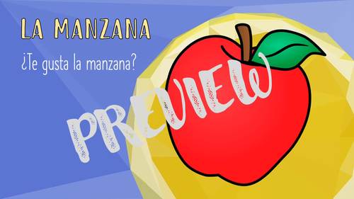 "LAS FRUTAS" (Fruit in Spanish with Review) - PPT Presentation! | TpT