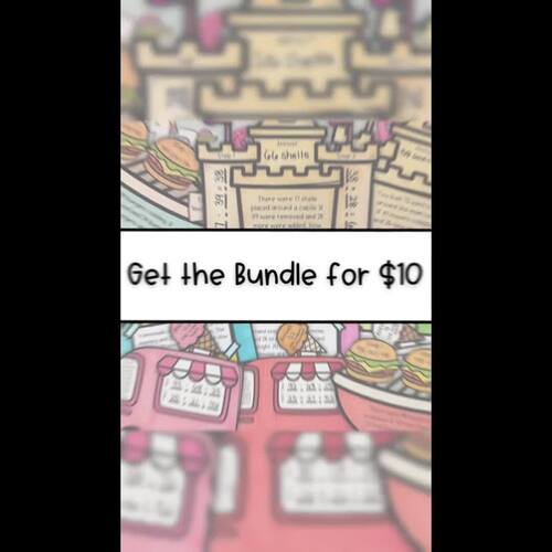 Sand Castle Math Craft | Summer Two-Step Addition & Subtraction Word ...