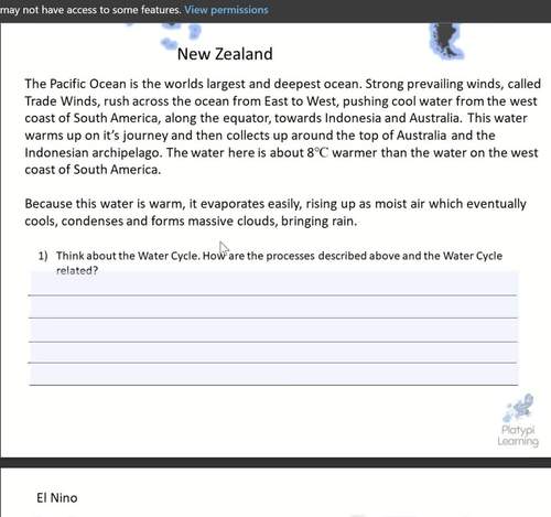 El Nino La Nina Weather Geography Editable Worksheets Australian Curriculum