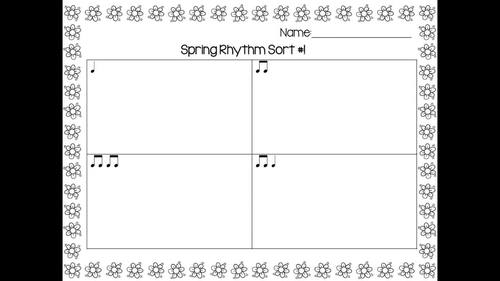 Spring Rhythm 4 Corners Movement Rhythm Game by Miss Jayna's Music