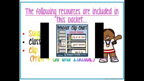 Behavior Clip Chart - Classroom Management Behavioral System - House Themed