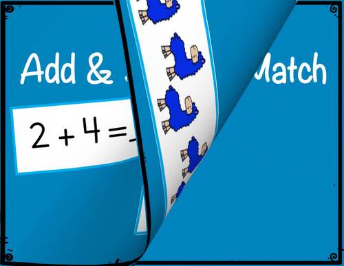 Llamas Themed Addition & Subtraction 0-10 Number Sentence Match | TPT