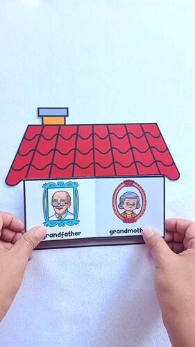 My Family House/ Project / Craft Template / My Family Printable Kids ...