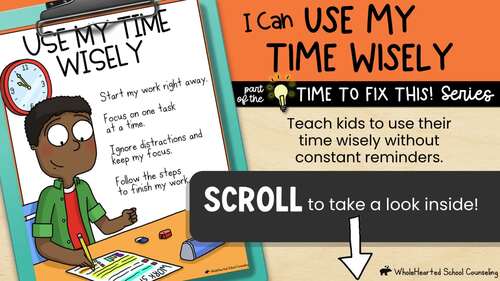 Use Time Wisely SEL Lesson – Executive Function & Time Management ...