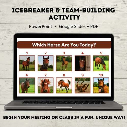 Which Horse Are You Today? – Barnyard Icebreaker Slide for Classrooms ...