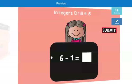 Add, Subtract, Multiply, Divide Integer Operations Drill 5 Number 6 ...