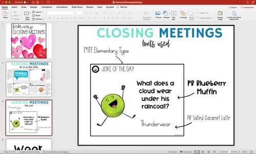 Closing Meetings | Afternoon Meetings for February by Leanne Prince