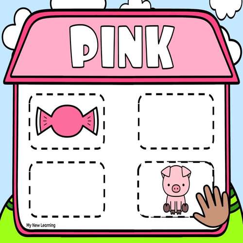 Color Recognition Sorting Activity House Mats Motor Skills Pack | TPT