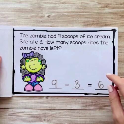 Halloween Math Story Problems - Addition & Subtraction Word Problem Book