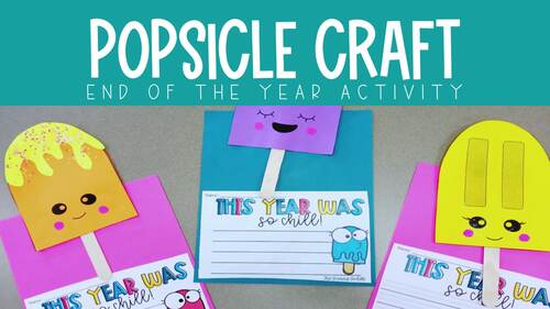 End-of-Year Popsicle Craft | Summer Bulletin Board & Classroom Display