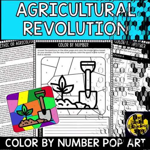 Agricultural Revolution Color by Number Reading Comprehension Activity