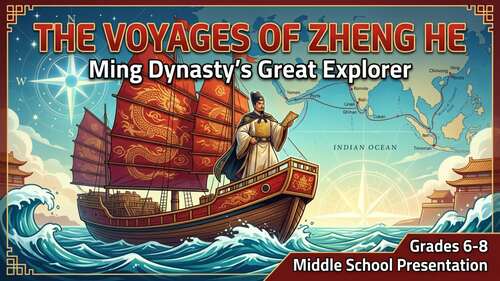 ZHENG HE VOYAGES SLIDE SET Ming Dynasty Exploration Lesson Socials ...