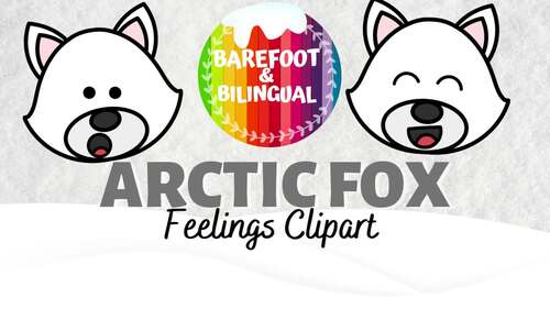 Arctic Fox Clipart | SEL Feelings Clipart | TPT