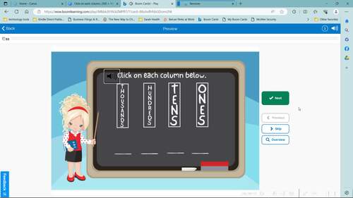 Place Value Lesson and Scaffolded Practice with AUDIO for BOOM Learning