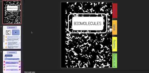 Biomolecules - COMPLETE Digital Notebook by Science with Ms Katie