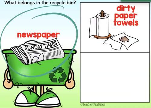 Earth Day BOOM CARDS RECYCLING SORT ACTIVITIES Remote Learning | TpT