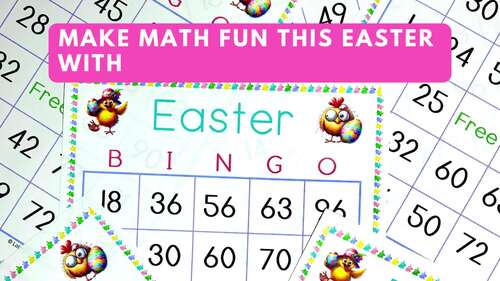 Easter Bingo Multiplication Facts Math Bingo 3rd to 5th Grade Math ...
