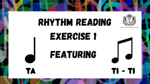 Rhythm Reading Exercise 1 by Turkessa Harris | TPT