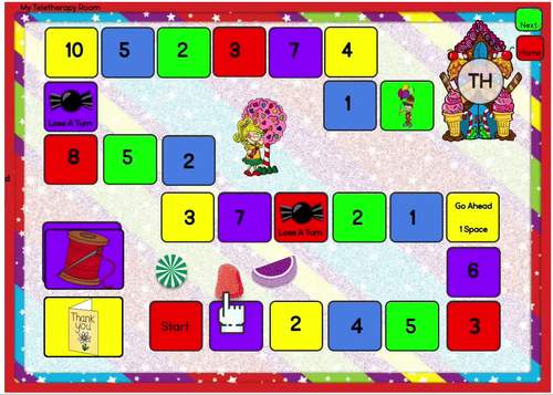 Articulation Gameboard Bundle (Candythemed) (BOOMCARDS, Teletherapy)