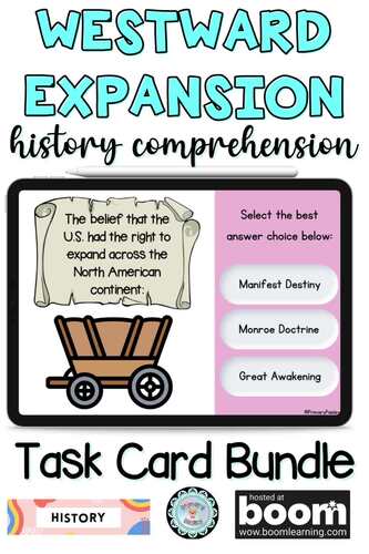 Westward Expansion: History Comprehension Boom Card Bundle | Digital ...