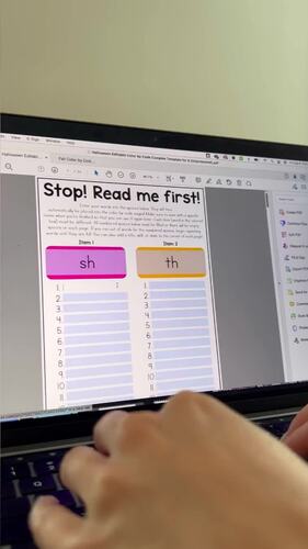 Color by Code Editable Halloween Activity - October Early Finisher