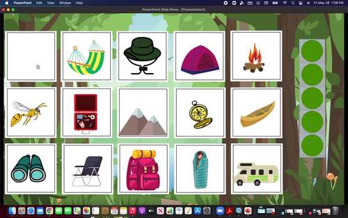 Cariboo Camping and Forest Animals Vocabulary: Digital Game | TPT