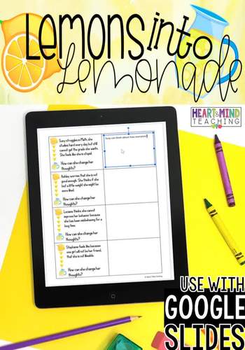 Lemons into Lemonade - Resilience activity by Heart and Mind Teaching