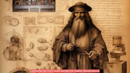 Great Minds Ask Great Questions - Leonardo da Vinci by Art4U | TPT