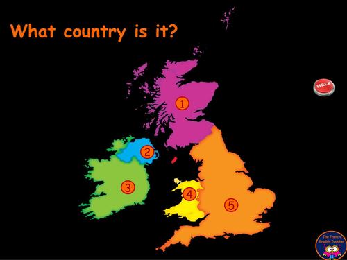 POWERPOINT presentation on the BRITISH ISLES: COUNTRIES and CAPITALS