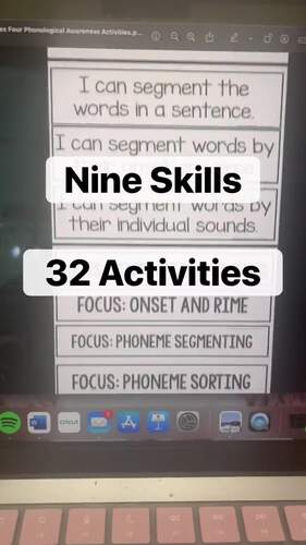 Phonological Awareness Activities MEGA Bundle- Task Cards, Centers, & More