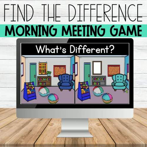Morning Meeting Games and Activities | What's The Difference | Fun Friday