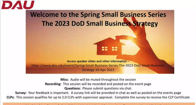 Small Business Series – The 2023 DoD Small Business Strategy - 20230419 ...