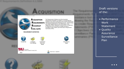 ARRT Requirements Definition Module Overview - Defense Acquisition ...