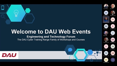The DAU Cyber Training Range Family of Workshops and Courses 2.21.23 ...