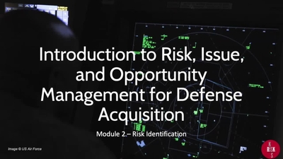 02 Intro to Risk, Issue, and Opportunity (RIO) Management – Risk ...