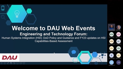 Human Systems Integration (HSI) DoD Policy and Guidance and FY23 ...