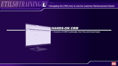 Module L Army Utilities Services Acquisition and Sales Specialist ...