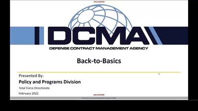 Back to Basics for DCMA - Erik Imajo, 3/2/2022 - Defense Acquisition ...