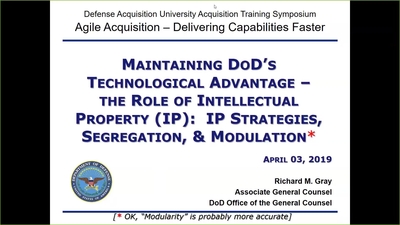 Maintaining DoD's Technological Advantage: The Role of Intellectual ...